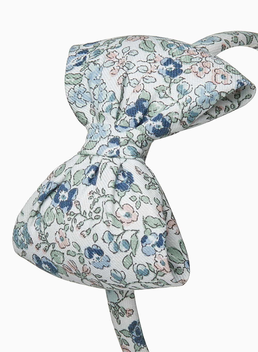 Lily Rose Arabella Big Bow Headband in Blue Floral | Trotters London ...