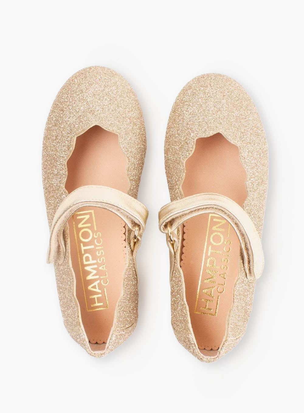 Hampton Classics Lilly Party Shoes in Gold Sparkle | Trotters ...